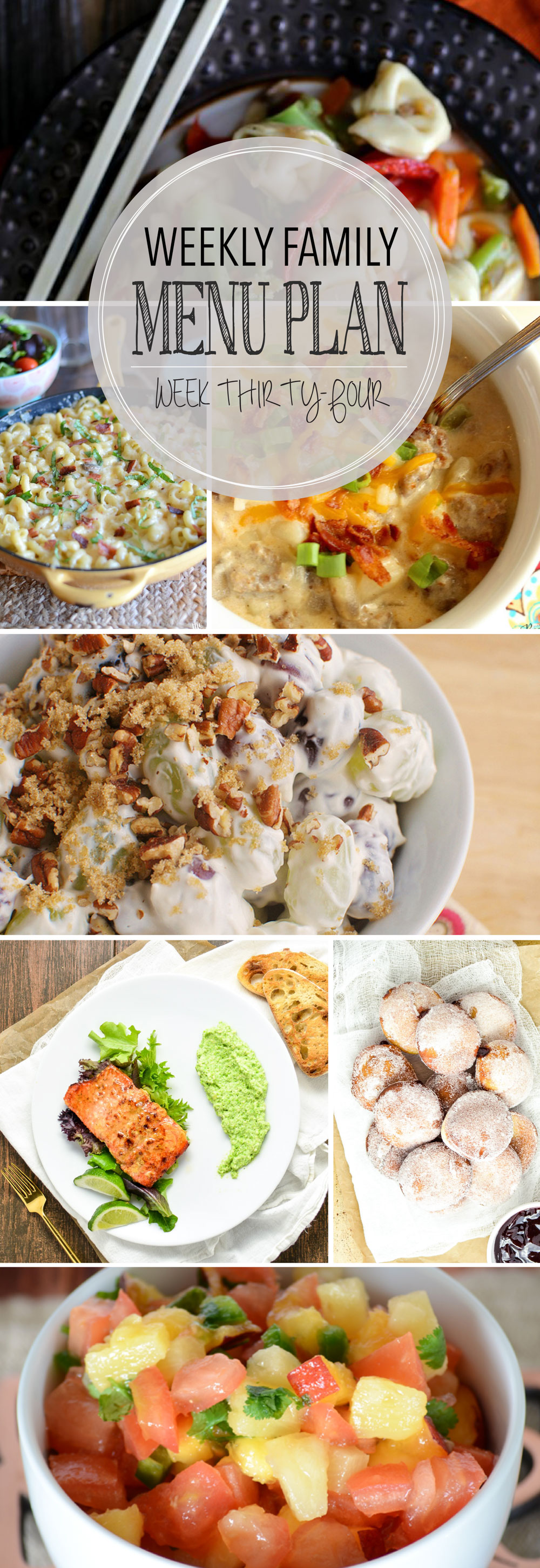 Weekly Family Menu Plan Week Thirty Four Weekly Family Menu Plan Week Thirty Four